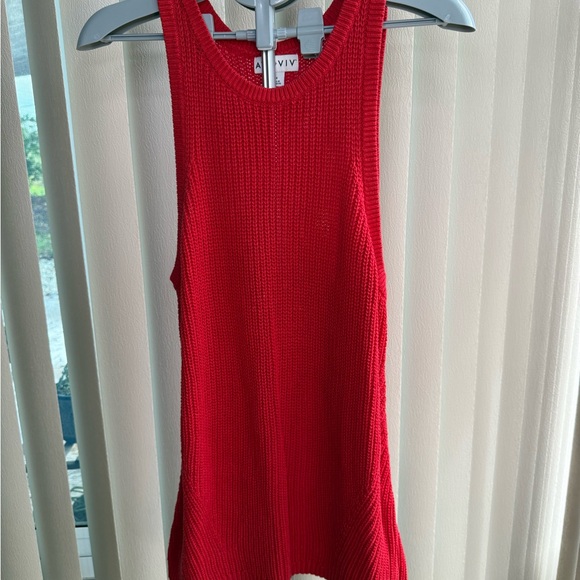 Ava & Viv | Tops | Ava Viv Vibrant Red Tank Top | Poshmark